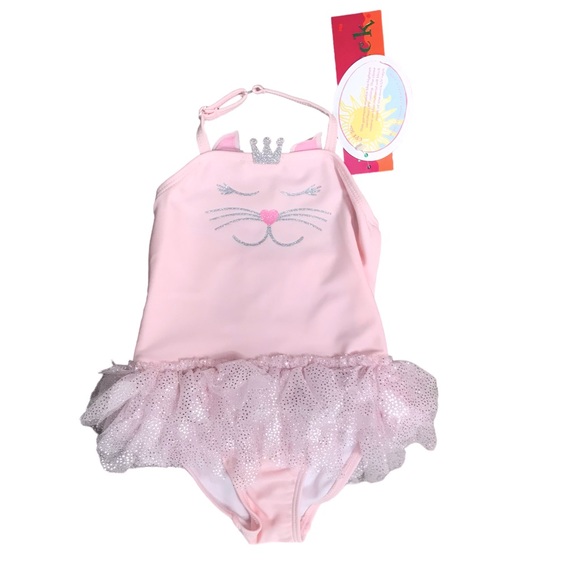 Kate Mack | Swim | Kate Mack Pink Tulle Glitter Kitten Swimsuit | Poshmark